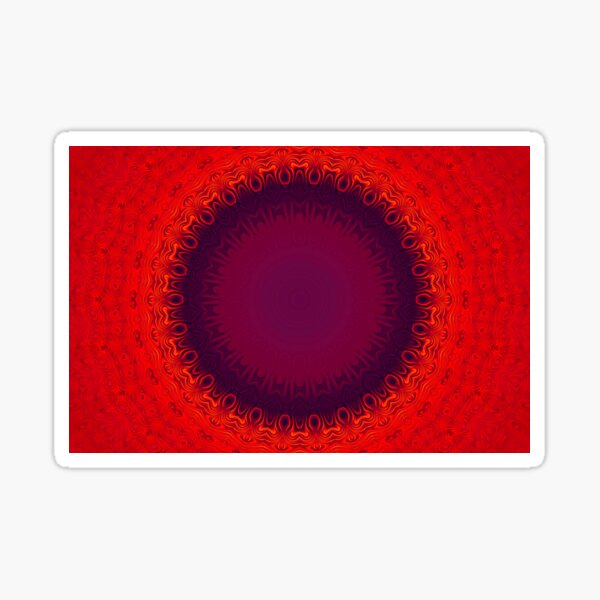 "Mysterious Radiation - Abstract Mandala Art" Sticker for Sale by Dator ...