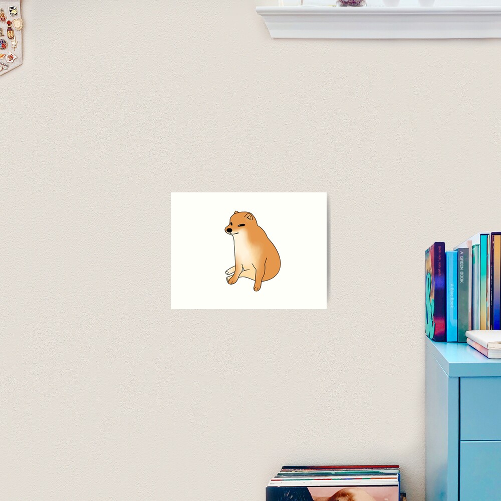 "Cheems Dog Drawing" Art Print for Sale by itspeepoh | Redbubble