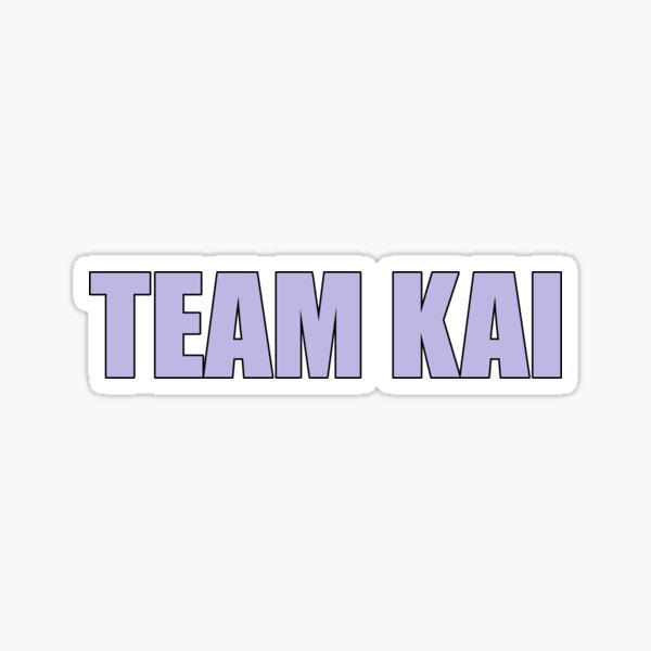 "team kai" Sticker for Sale by acristinaarts | Redbubble