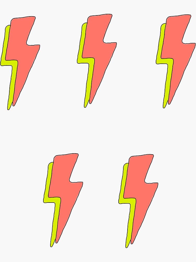 "Aesthetic lightning bolts" Sticker by addisonstickers | Redbubble