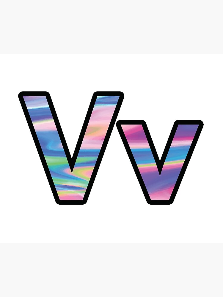 Colcha «La letra V (Vv)» de Jixzl | Redbubble