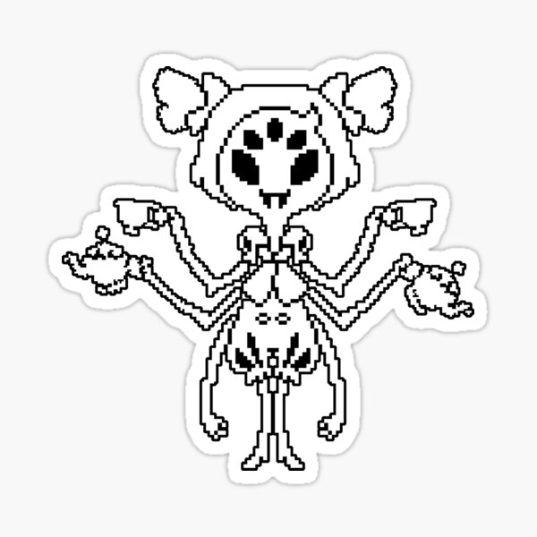 "muffet " Sticker by creeps | Redbubble