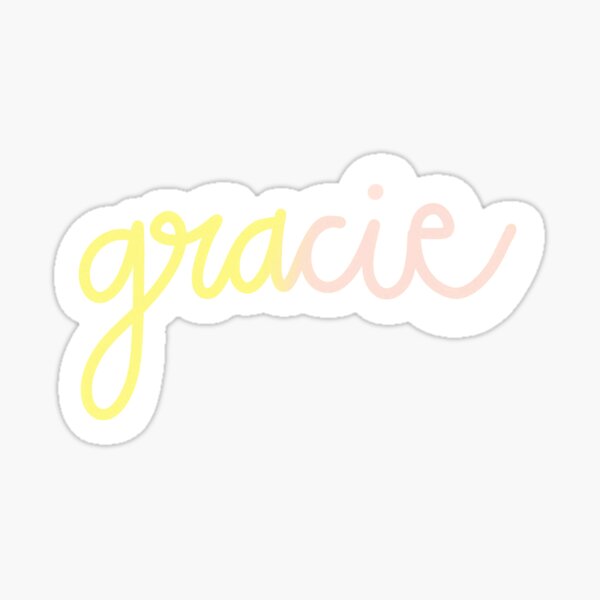 Gracie Name Stickers | Redbubble