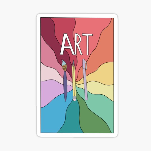 "ART supplies" Sticker for Sale by sydlb44 | Redbubble