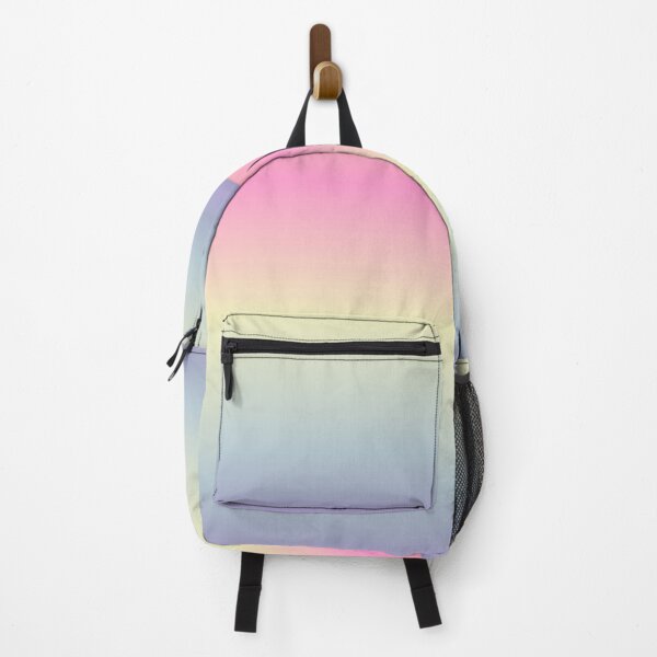 "girly fashion easter colorful purple pink yellow ombre" Backpack for ...
