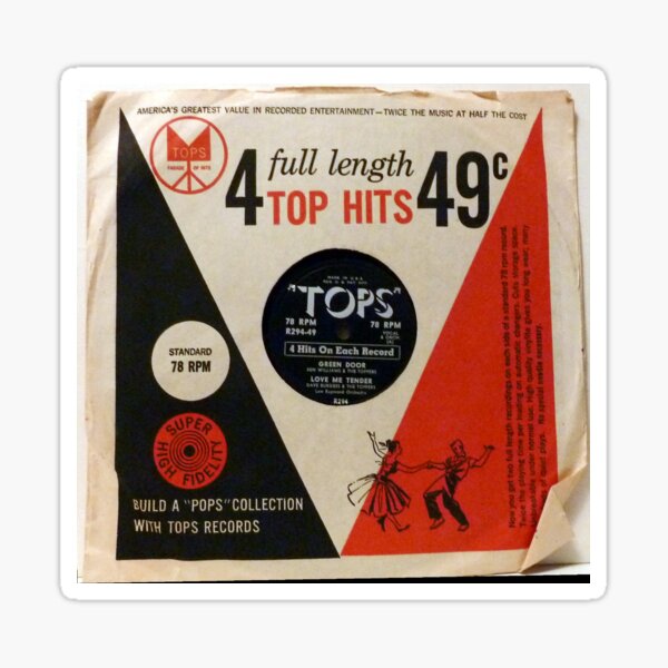 "Tops, Rockabilly, 78 rpm, Rock & Roll, Love Me Tender, Green Door ...