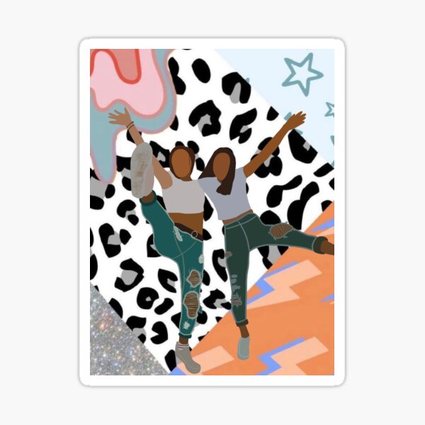 "BFF aesthetic" Sticker for Sale by JaylorDesigns | Redbubble