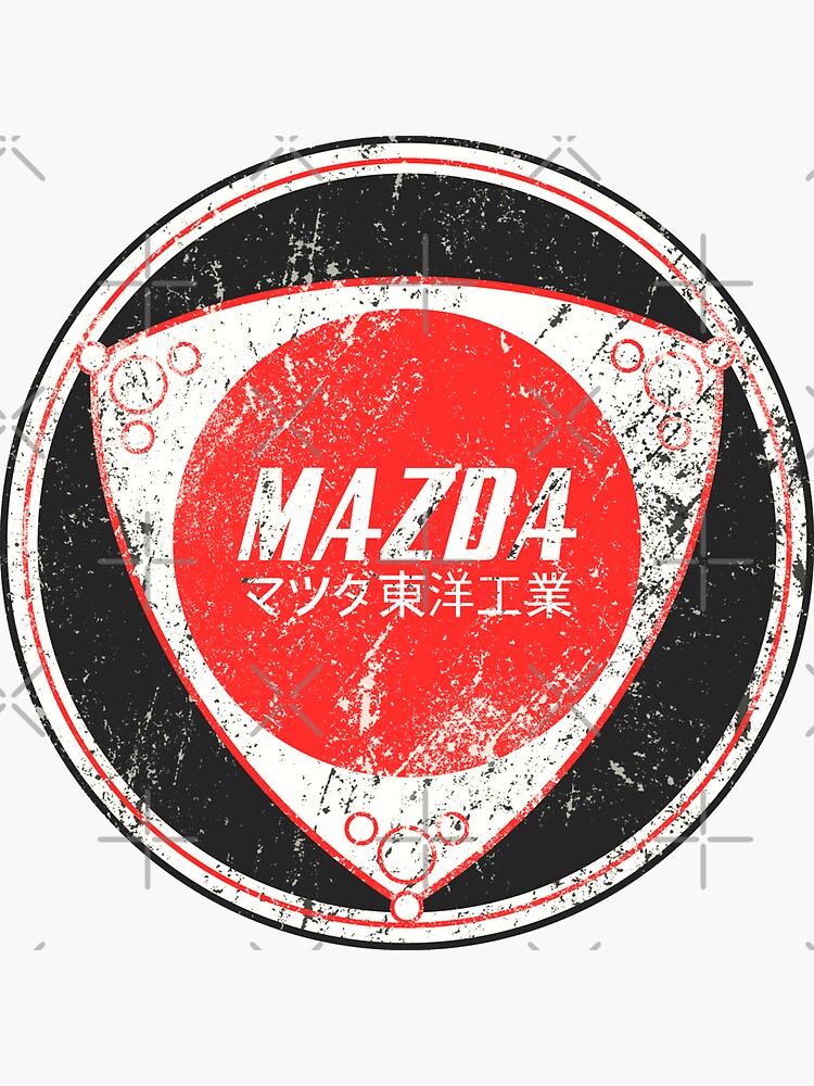 "Mazda Rotary Vintage Logo " Sticker for Sale by DjentBoy | Redbubble