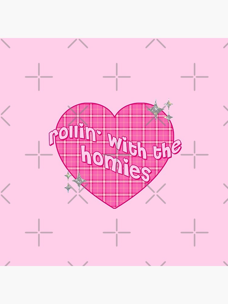 "rollin' with the homies " Pin for Sale by discostickers | Redbubble