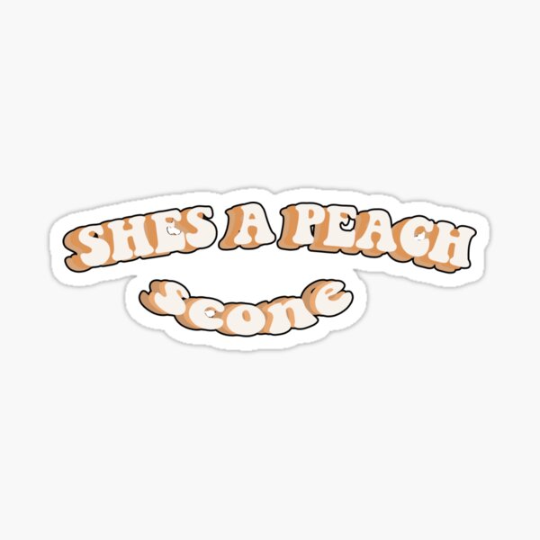 "Hobo Johnson-Peach Scone " Sticker for Sale by Teaganlynch | Redbubble