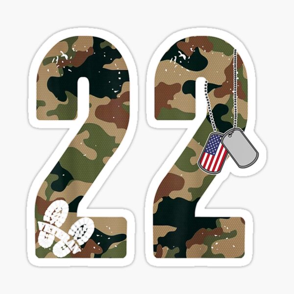 "22 A Day Veteran 22 Too Many Ptsd Awareness Veterans T-shirt" Sticker ...