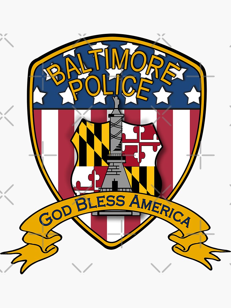 "God Bless America BPD Patch Decal" Sticker for Sale by Det550 | Redbubble