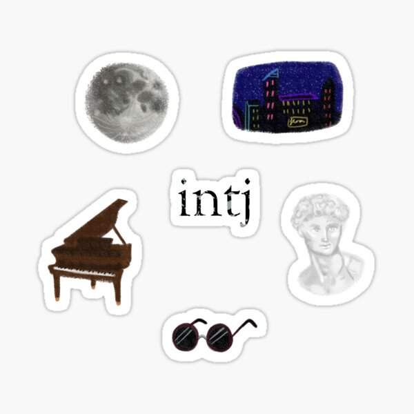 "INTJ Aesthetic " Sticker for Sale by Sliceoflifeart | Redbubble