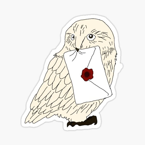 "Hedwig the owl" Sticker for Sale by fightthebattles | Redbubble