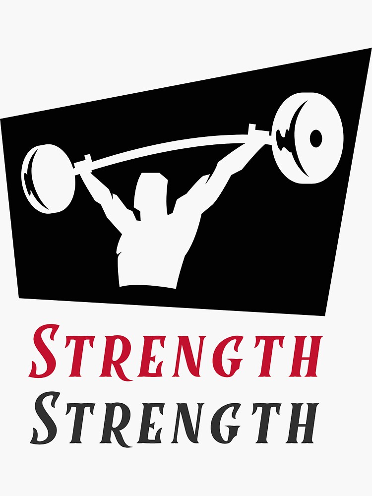 "strength" Sticker by Gymclothes | Redbubble