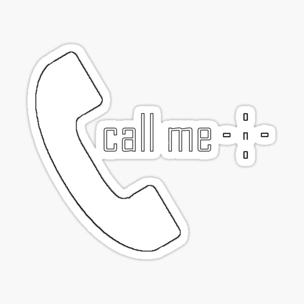 "Telephone" Sticker for Sale by msasm | Redbubble