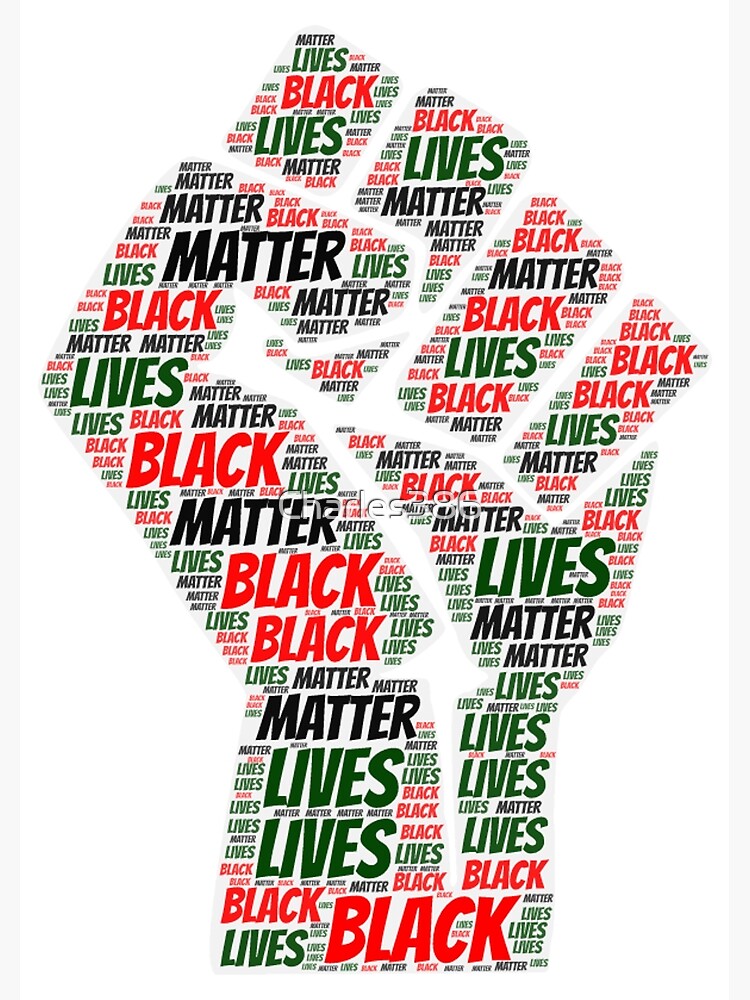 "BLM Fist" Poster by Charles386 | Redbubble