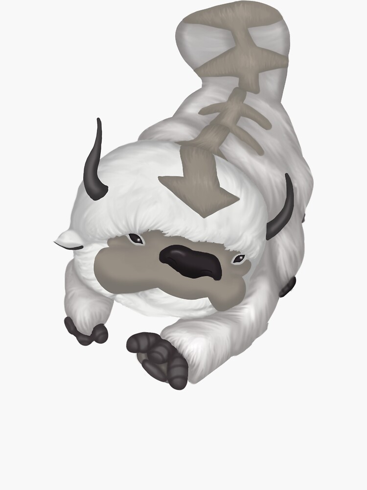 "Semi Realistic Appa" Sticker for Sale by Esteban-Santana | Redbubble