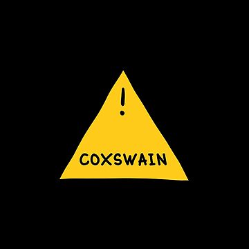 "⚠ Coxswain ⚠" Sticker for Sale by orlumbuspirate | Redbubble