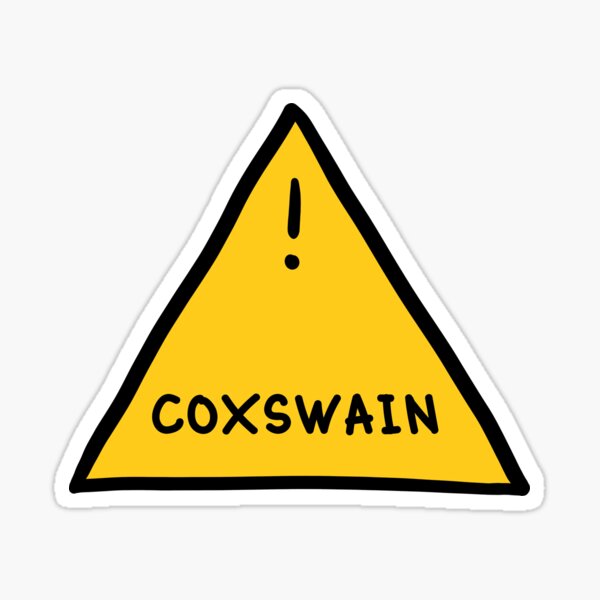 "⚠ Coxswain ⚠" Sticker for Sale by orlumbuspirate | Redbubble