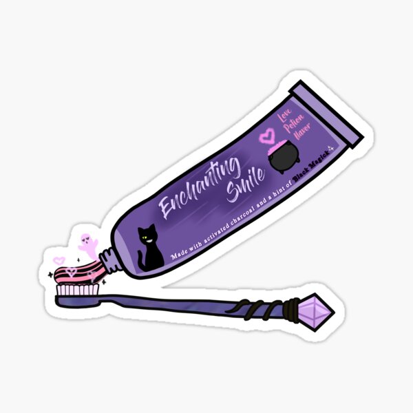 "Witch’s Toothpaste" Sticker for Sale by ItsChillJill | Redbubble