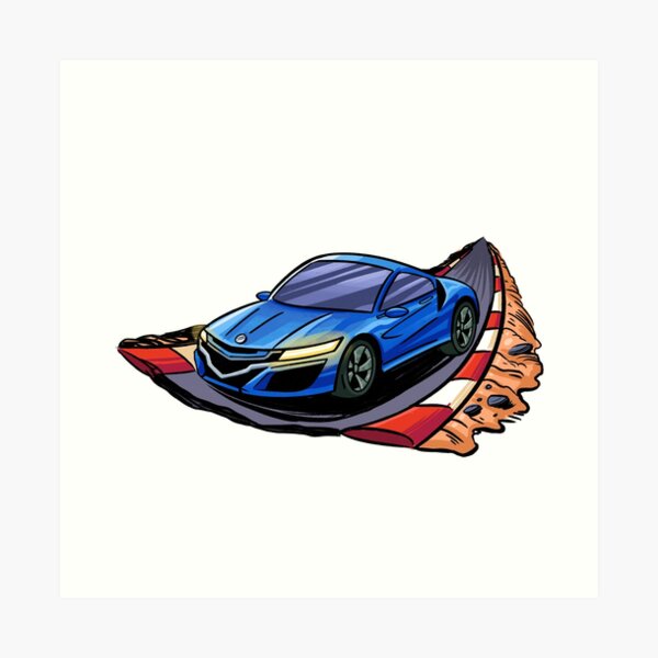 "Cartoon Honda Acura NSX JDM Classic cars" Art Print for Sale by Svinil | Redbubble