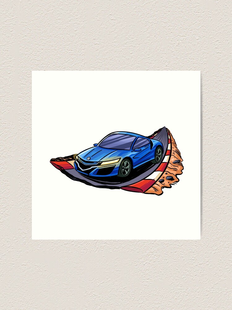 "Cartoon Honda Acura NSX JDM Classic cars" Art Print for Sale by Svinil ...