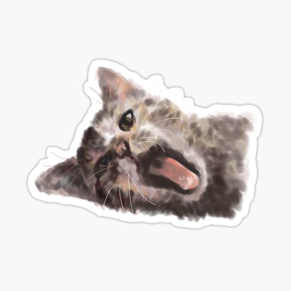 "fireball yawning" Sticker for Sale by joiie | Redbubble