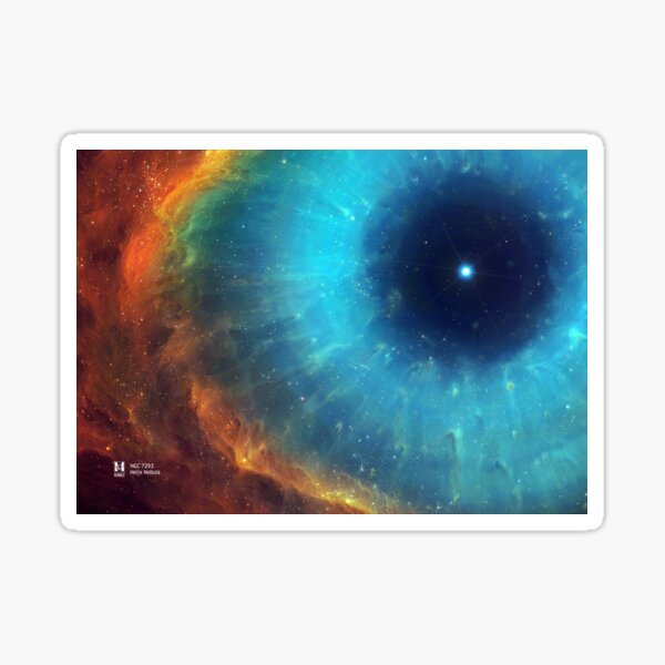 "Helix Nebula NGC 7293 - NASA Hubble Space Telescope" Sticker for Sale ...