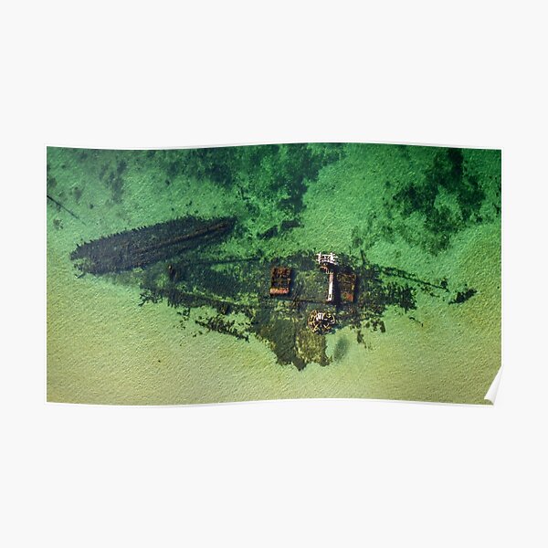 "P.S. Ozone Ship Wreck, Indented Head" Poster for Sale by lisasusan ...