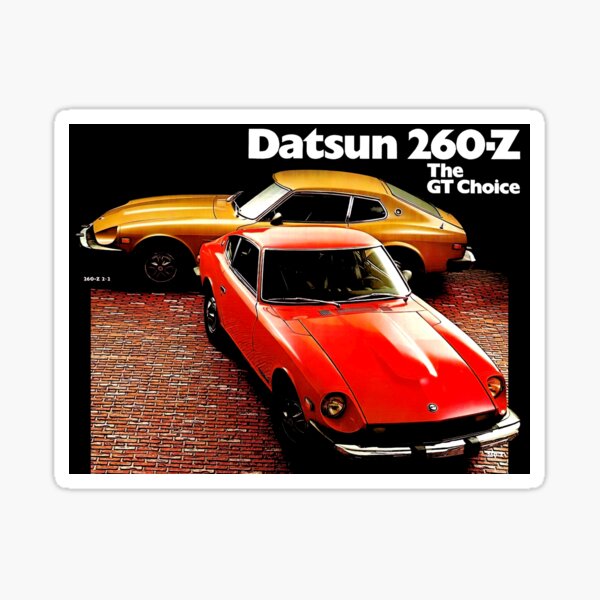 "DATSUN 260-Z" Sticker for Sale by ThrowbackM2 | Redbubble