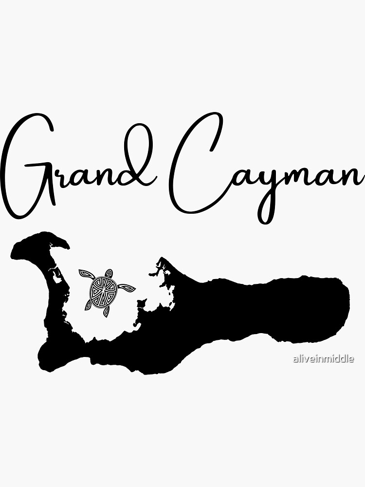 "Grand Cayman" Sticker for Sale by aliveinmiddle | Redbubble