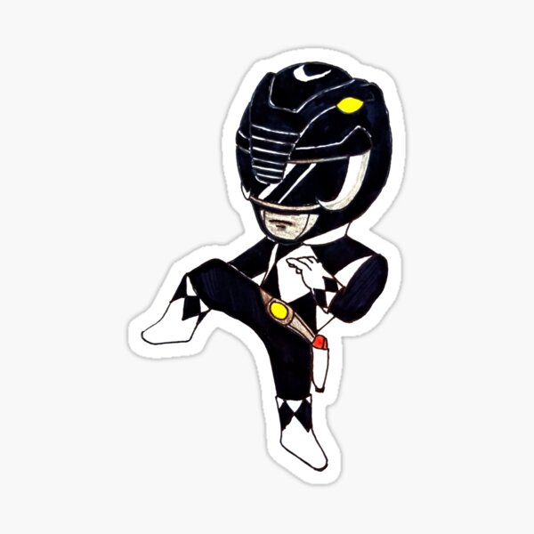 "mini black ranger" Sticker for Sale by robbysolo | Redbubble