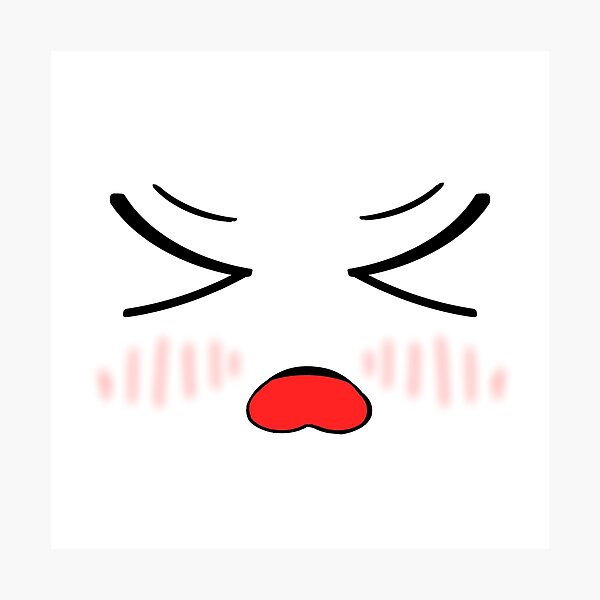 Lámina fotográfica «Emoticon Emoji incómodo» de Emotive | Redbubble