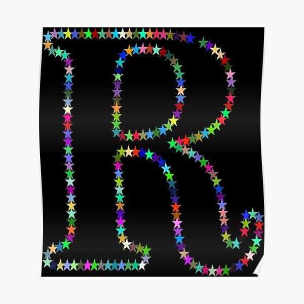 " Custom letter R t shirt design" Poster by IDI69 | Redbubble