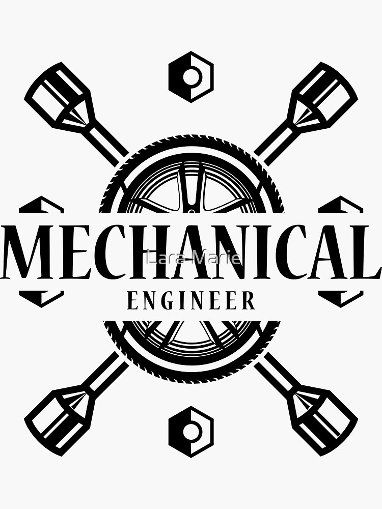 "Mechanical Engineer Logo" Sticker for Sale by EngineeringTees | Redbubble