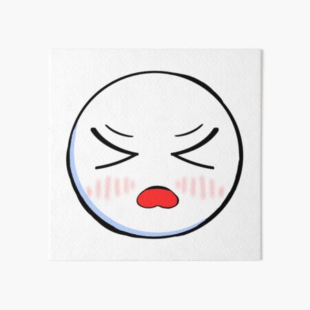 "Awkward Emoji Face | Emoticon" Art Board Print for Sale by Emotive ...
