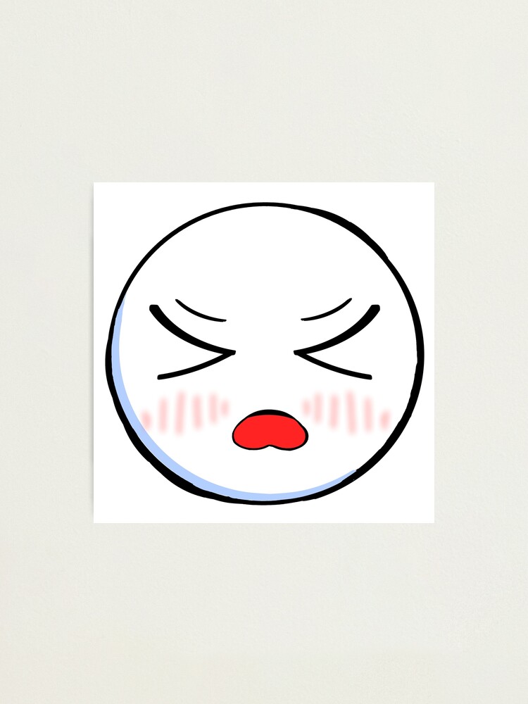"Awkward Emoji Face | Emoticon" Photographic Print by Emotive | Redbubble