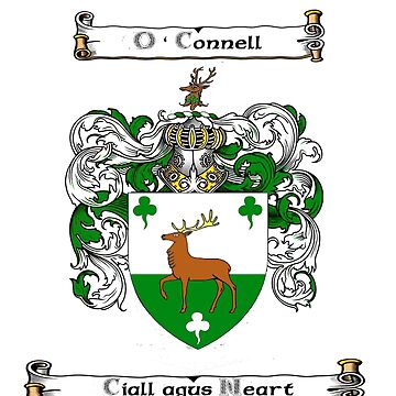 "O'Connell Family Crest and Motto" Photographic Print for Sale by ...