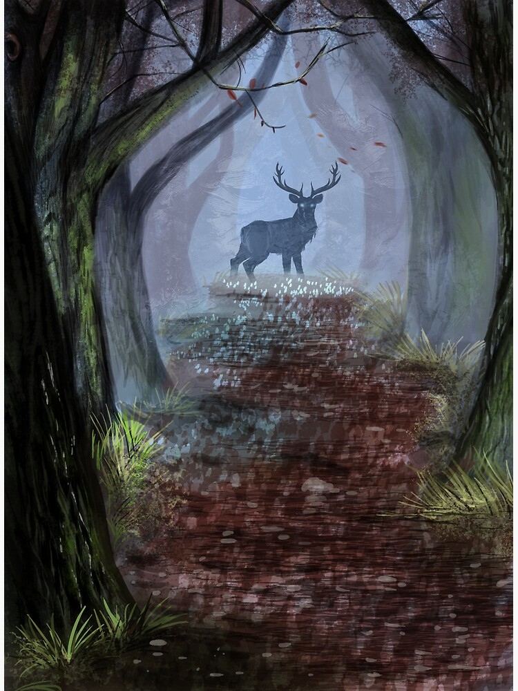 "Stag Spirit" Poster by LizzyDoodlez | Redbubble