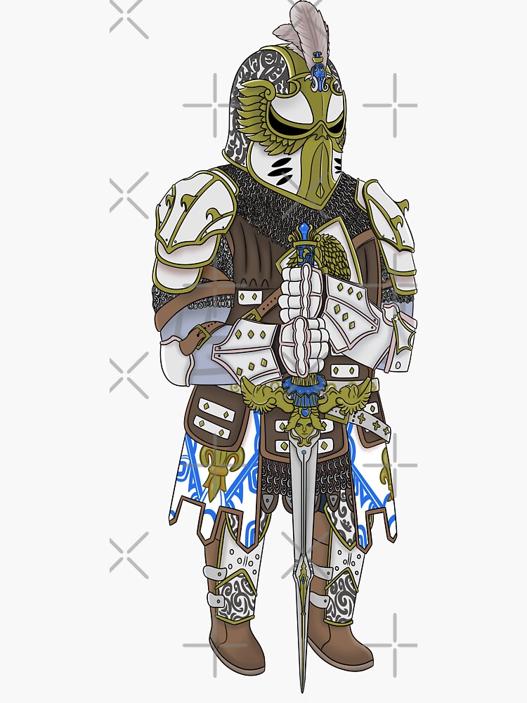 "For Honor Cute Flamboyant Hero Warden" Sticker for Sale by Inkclad ...