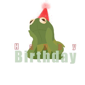 "Kermit the frog birthday card" Greeting Card for Sale by pinkc0w ...