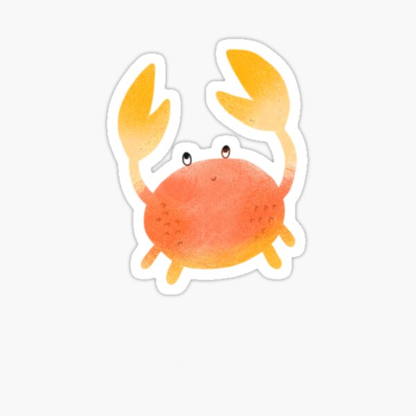 "Cute summer crab" Sticker for Sale by Polanika | Redbubble