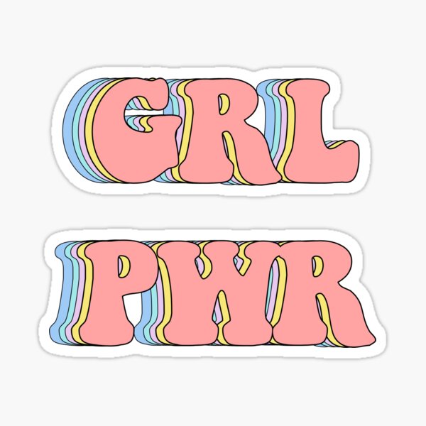 "Girl Power" Sticker by sullyscribbles | Redbubble