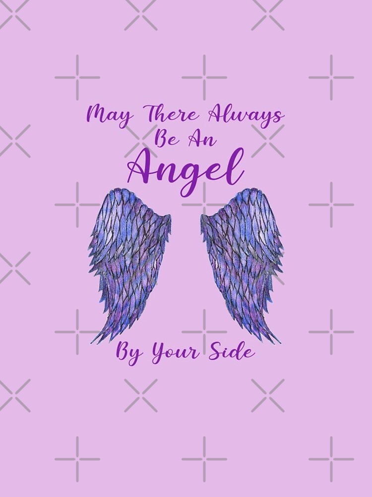"May There Always Be An Angel Beside You - Purple Angel Wings " iPhone ...