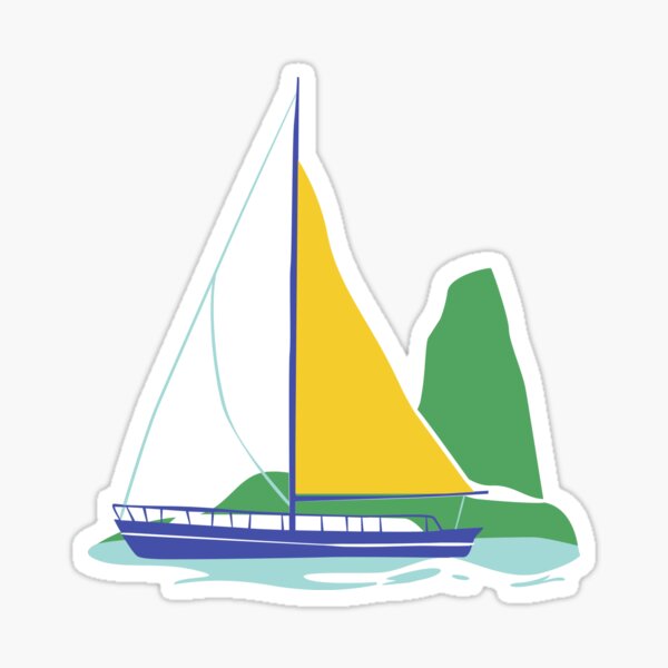 "Happy Sailing" Sticker by SeaVibess | Redbubble