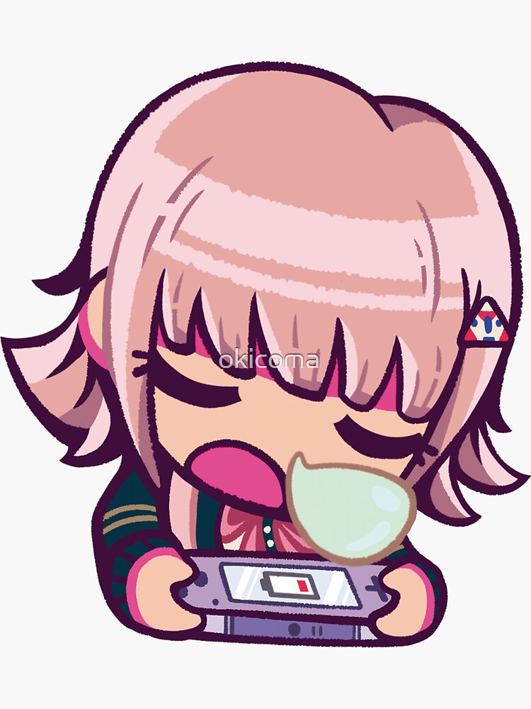 "Chiaki Nanami (I sleep)" Sticker by okicoma | Redbubble