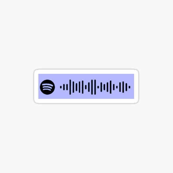 "falling spotify code" Sticker by oliviazigrand | Redbubble
