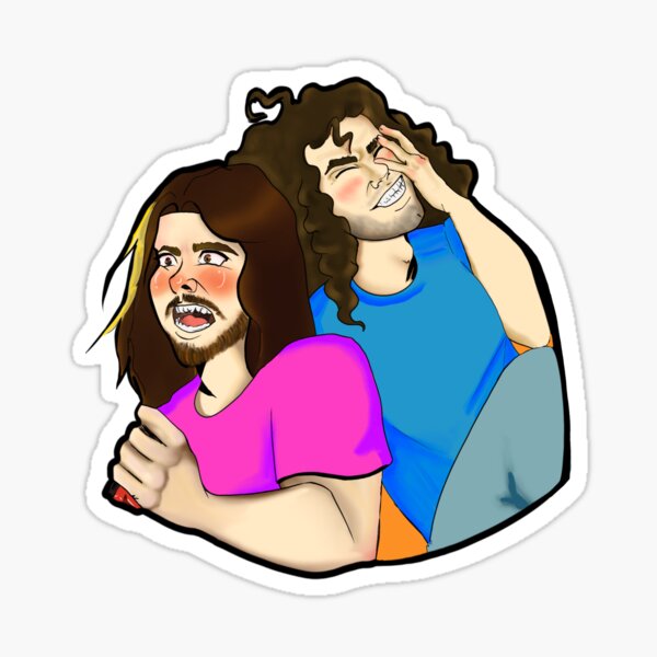 "Grumpy Friends Play" Sticker for Sale by ClckwrkCarousel | Redbubble