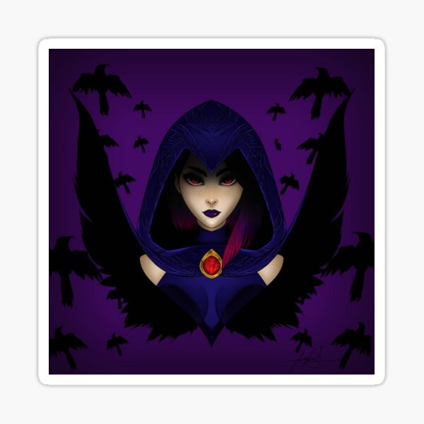 "Teen Titans Raven" Sticker for Sale by Ghostach | Redbubble